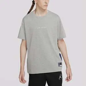 JORDAN X Fragment Design Crossover Solid Color Round Neck Short Sleeve