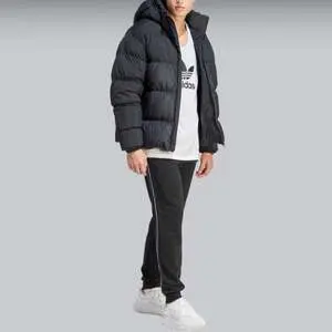 Adidas Originals Down Regen Monogram Hooded Puffer Jacket
