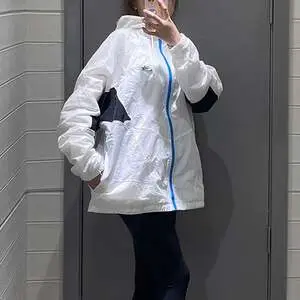 Nike Colorblock Logo Hooded Zipper Jacket