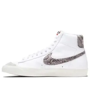 Nike Blazer Mid '77 High Top Sneakers With Snakeskin Detail - White