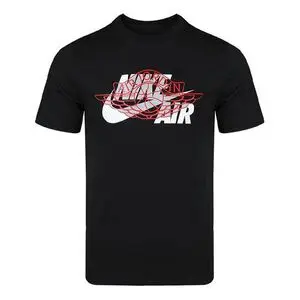 JORDAN Air Wings Round-neck Short-sleeve Tee - Black