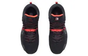 LI-NING Silencer Athletic Mid-top Sneakers - Black/red