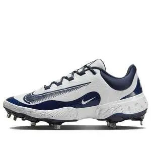 Nike Nike Alpha Huarache Elite 4 Low Athletic Cleats White/navy
