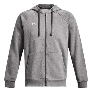Under Armour Rival Fleece Zip-up Hooded Jacket - Grey/black