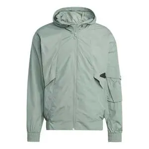 Adidas City Escape Windbreaker Jacket - Silver Green
