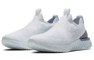 Nike Epic Phantom React Flyknit Sneakers - White/blue