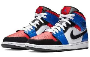 JORDAN 1 Retro Mid 'top 3 - White/black-hyper Royal-university Red