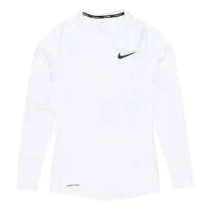 Nike Pro Training Long Sleeve Quick Dry Top - White