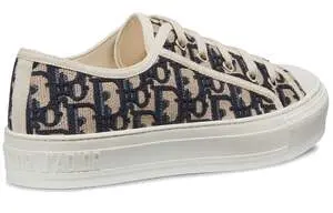 Dior Walk'n' Oblique Navy Canvas Sneakers - Blue