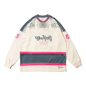 LI-NING Long Sleeve Sweatshirt - Beige/navy