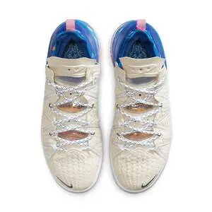 Nike Lebron 18 'los Angeles Day' Basketball Sneakers - White/blue