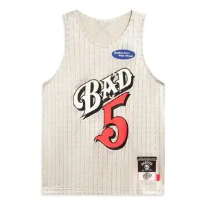 LI-NING X Mitchell & Ness Badfive Graphic Basketball Jersey - Grey/multi-color