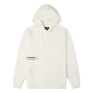 CONVERSE Alphabet Pattern Printing Hoodie - White
