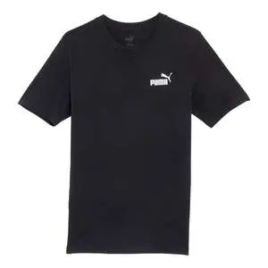 PUMA Logo T-shirt 'black - Black/white