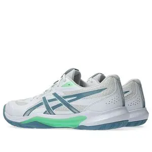 Asics Gel-tactic 13 Wide 2e Athletic Sneakers - White/saba Blue