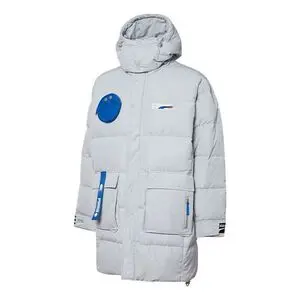 PUMA X Roaringwild Long Down Jacket - White/blue