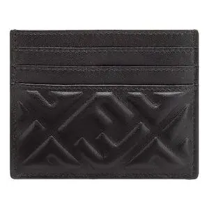 Fendi Ss26 Baguette Card Case - Black