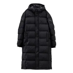 PUMA Long Down Jacket - Black/grey