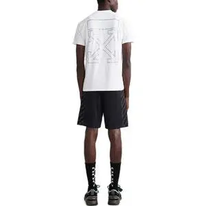 Off-White Arrow Outline S/s Sport T-shirt 'white Black - White/black