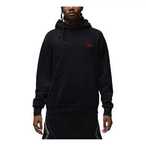JORDAN X Awake Ny Fleece Hoodie Asia Sizing 'black Red - Black/sail/university Red