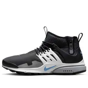 Nike Presto Mid Utility Sneakers - Black/white/blue