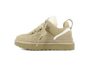 UGG Lowmel Canvas Mesh And Suede Lace-up Casual Shoes - Sand