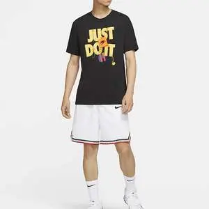 Nike Dri-fit Just Do It. Alphabet Print Short Sleeve T-shirt