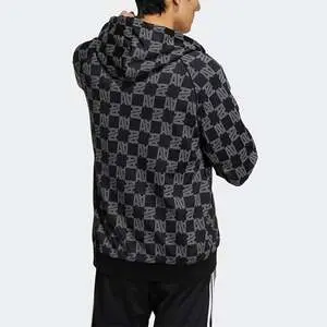 Adidas Monogrammed Zip-up Hoodie