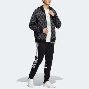 Adidas Monogrammed Zip-up Hoodie