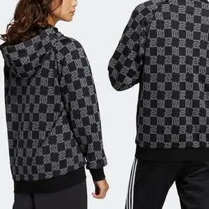 Adidas Monogrammed Zip-up Hoodie