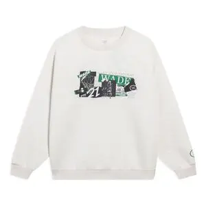 LI-NING Way Of Wade Photo Graphic Sweatshirt - Light Grey/multi-color