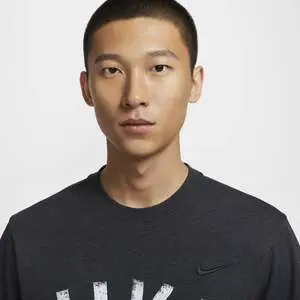 Nike Primary Swoosh Dri-fit T-shirt - Black/white