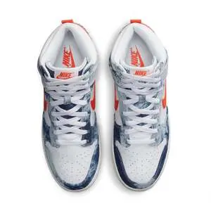 Nike Dunk High "washed Denim" Sneakers