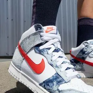 Nike Dunk High "washed Denim" Sneakers