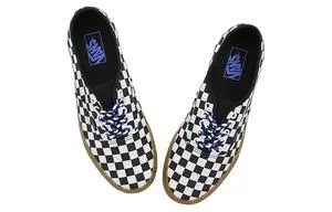 VANS Authentic Checkerboard Lace-up Sneakers - Black/white/gum