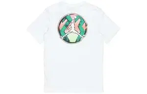 JORDAN Sport Dna Crew Neck Printed Short Sleeve - White