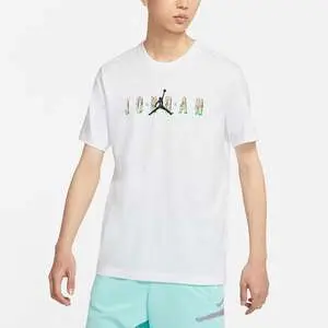 JORDAN Sport Dna Crew Neck Printed Short Sleeve - White