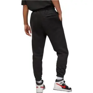 JORDAN Solid Color Word Embroidered Joggers/pants/trousers Black