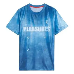 On X Pleasures X The Loop Pace T-shirt 'nile - Blue