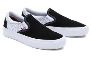 VANS Slip-on Sneakers With Spiderweb Detail - Black/white