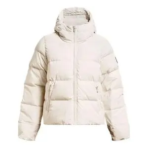 Under Armour Coldgear Infrared Down Hooded Jacket - Beige