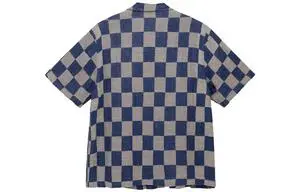 StÜssy X Our Legacy Work Shop Box Shirt Shortsleeve 'grey Blue