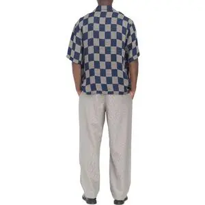 StÜssy X Our Legacy Work Shop Box Shirt Shortsleeve 'grey Blue