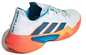 Adidas Barricade Tennis Sneakers - White/blue/orange