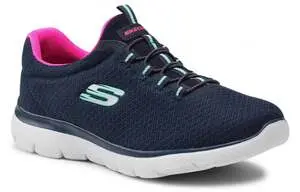 Sketchers Summits Louvin Athletic Sneakers - Navy/pink