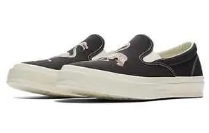 CONVERSE Chuck Taylor Deck Star 67 Flamingo Slip-on Sneakers - Black