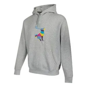 Nike Embroidered Graphic Hoodie - Grey