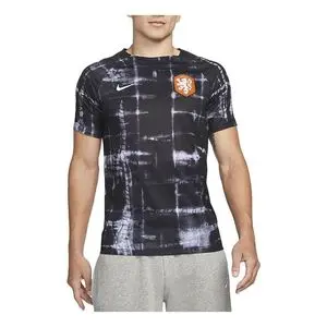Nike Netherlands National Team Pre Match Training Soccer Jersey - Black