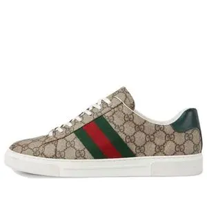 Gucci Ace Sneaker With Web Detail - Beige