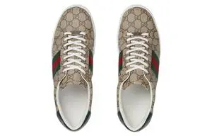 Gucci Ace Sneaker With Web Detail - Beige